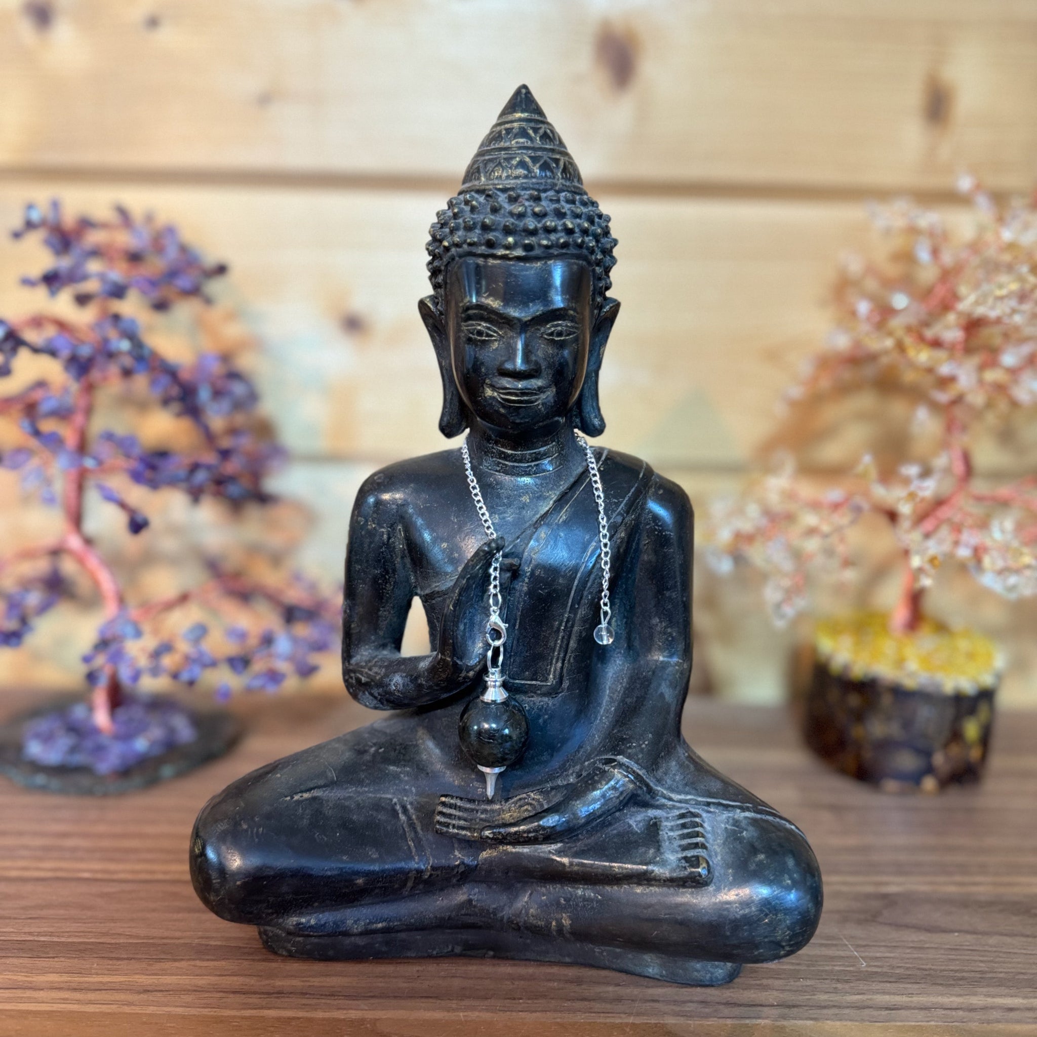 Blue Labradorite Sphere Pendulum